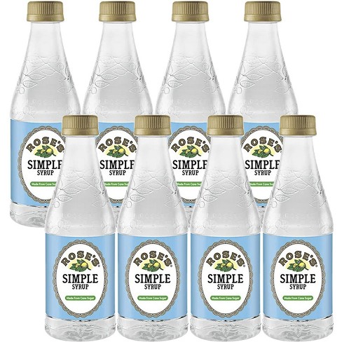 Rose’s Simple Syrup 8 Pack 12 Oz Bottle, | Perfect For Cocktails ...