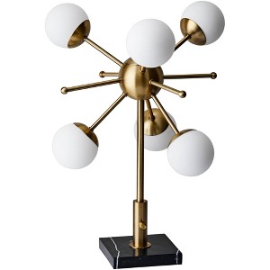 Adesso Doppler 23" Antique Brass LED Sputnik Table Lamp : Target