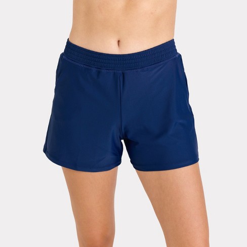 Calypsa Women's Chlorine Resistant Classic Fit Swim Shorts With Panty ...