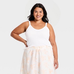 Women's Vintage Cami Tank Top - Universal Thread™ White 4X : Target