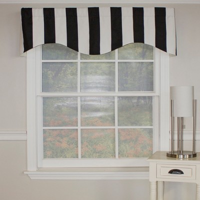 Beach Stripe Style Cornice 3" Rod Pocket Valance 50" X 17" Tan By Rlf ...