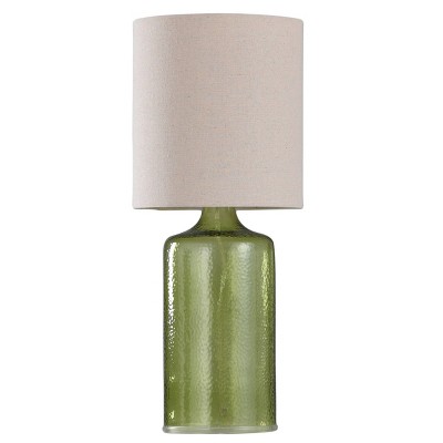 Seeded Glass Table Lamp Meadow Green Finish - Stylecraft: Elegant ...