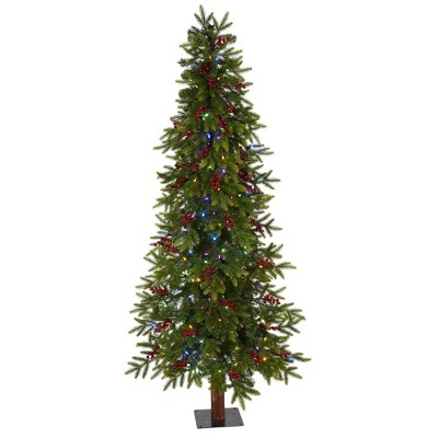 Northlight 7.5' Prelit Artificial Christmas Tree Full Multi-function ...