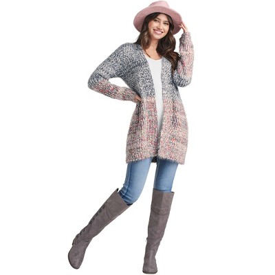 Venus Womens Marled Knit Cardigan - Xs, Blue Multi : Target