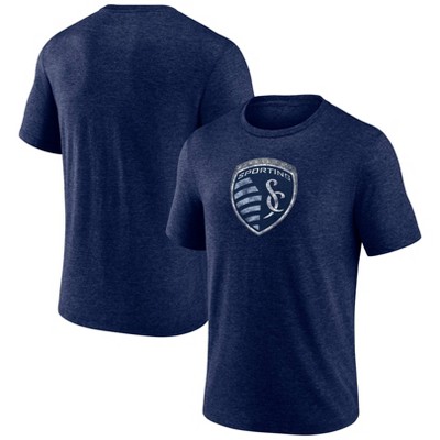 Mls St. Louis City Sc Men's Gray Short Sleeve Triblend Chest Logo T ...