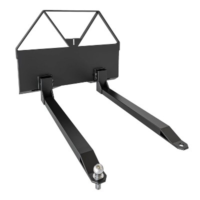 46" Heavy Duty Pallet Forks for Skid Steer, 2600 lbs Quick Attach Frame ...