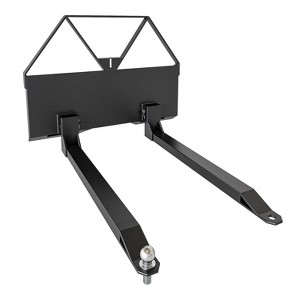 46" Heavy Duty Pallet Forks for Skid Steer, 2600 lbs Quick Attach Frame ...