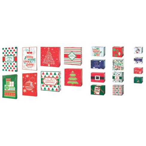 Lindy Bowman Pack Of 20 Assorted Christmas Holiday Gift Boxes : Target