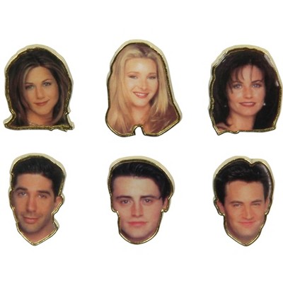 Friends Television Show Character Faces 6-Piece Enamel Pin Set : Target