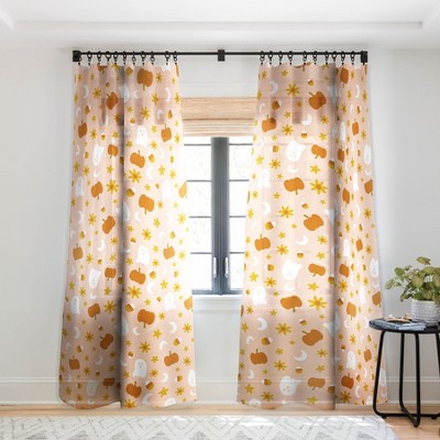 Doodle By Meg Is It Fall Yet In Peach Single Panel Sheer Window Curtain ...
