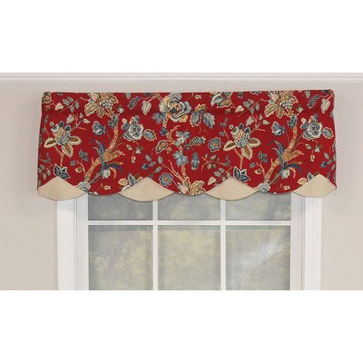 Ophelia Regal Style 3" Rod Pocket Valance 50" X 17" Multicolor By Rlf ...