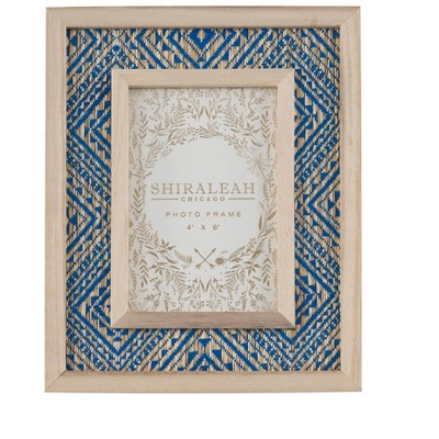 Shiraleah Off-white Eden Woven 4x6 Picture Frame : Target