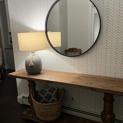 34" Round Decorative Wall Mirror - Threshold™ Designed With Studio ...
