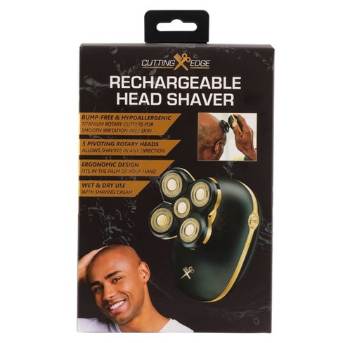 The Cutting Edge Rechargeable Head Shaver Set With Hypoallergenic ...