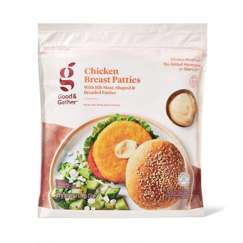 Breaded Chicken Patties - Frozen - 26oz - Good & Gather™ : Target