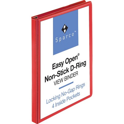 Sparco Round Ring View Binder 2"capacity 11"x8-1/2" Black 68020 : Target