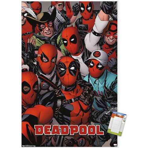 Trends International Marvel Comics - Deadpool - Faces Unframed Wall ...