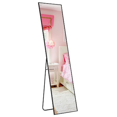 FDW Full Length Mirrors with Black Frame for Home Dressing Room, Square ...