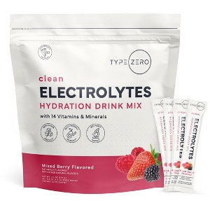 TypeZero Electrolyte Stick Packs (Mixed Berry) 30 Stick Packs ...
