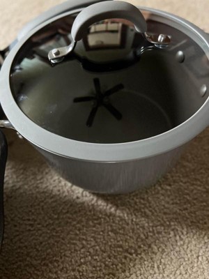 Rachael Ray Cook + Create Aluminum Nonstick Saucier Pan 3qt Gray : Target