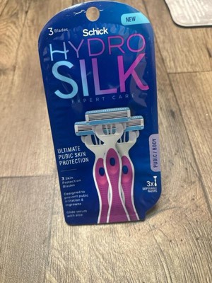 Schick Women's Hydro Silk Pubic Disposable Razor - Trial Size - 3ct ...