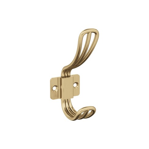 Amerock Vinland Transitional Double Prong Champagne Bronze Wall Hook ...