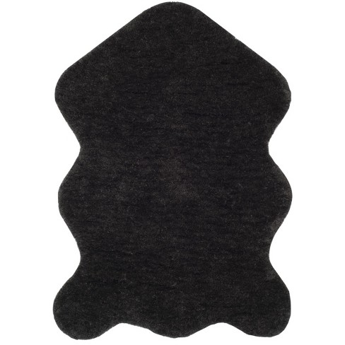 Sheep Shag Ssg101 Hand Woven Accent Rug - Charcoal - 3'x5' - Safavieh ...