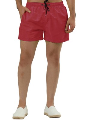 Lars Amadeus Men's Solid Beach Shorts Drawstring Surfing Mesh Lining ...