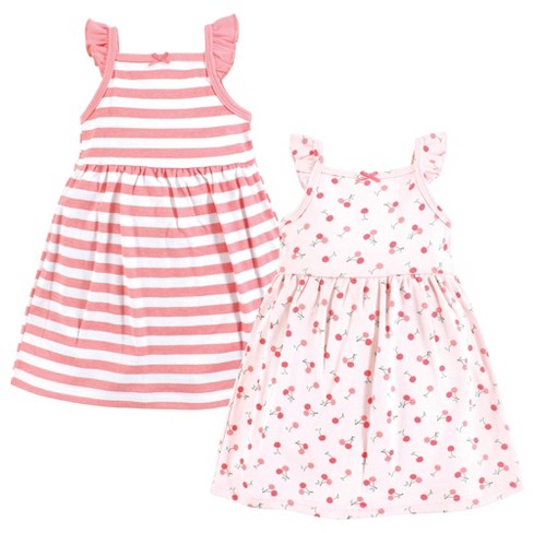Hudson Baby Girls Cotton Dresses, Cherry Sweet : Target
