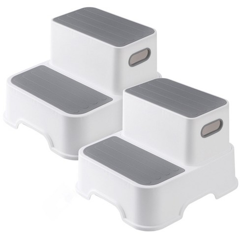 Whizmax Toddler 2 Step Stool, Non-slip Double Up Child Toddler Stepping ...