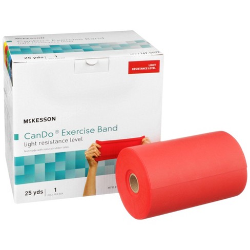 Mckesson Cando Exercise Resistance Band Red Light Resistance 5" X 25 Yd ...