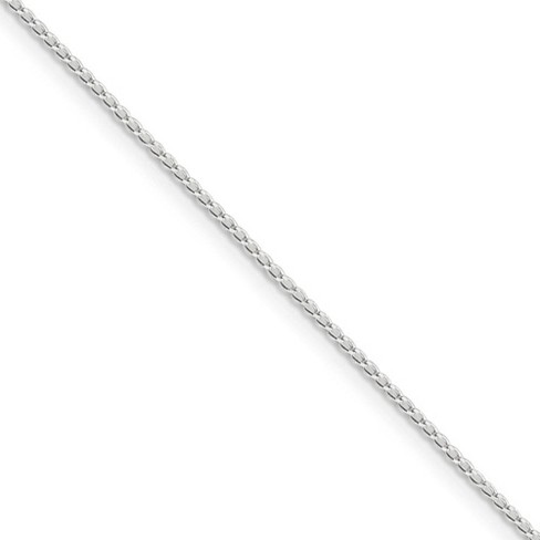 Black Bow Jewelry 1mm, Sterling Silver Solid Open Curb Chain Necklace ...