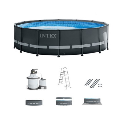 Intex 16ft X 48in Ultra Xtr Pool Set With Sand Filter Pump, Ladder ...