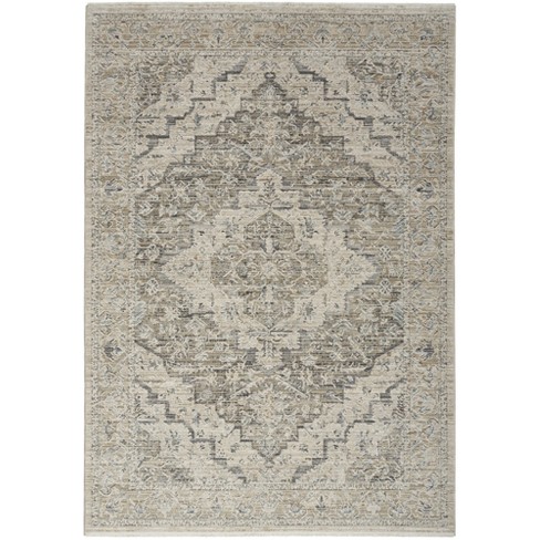 Nourison Nyle Medallion Bohemian Indoor Rug Ivory Taupe 5'3" X 7'10 ...