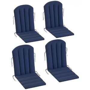 Outsunny Set of 4 Adirondack Chair Cushion, High Back Outdoor Chair ...