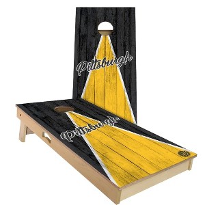 Pittsburgh Football Cornhole Board Set | Includes (2) Boards, (8) Bags ...