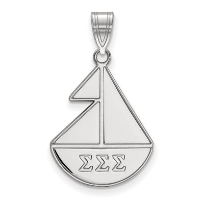 Black Bow Jewelry Sterling Silver Sigma Sigma Sigma Greek Life Medium ...