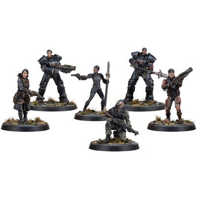 Modiphius: Fallout Miniatures - Brotherhood of Steel - 6 Resin Figures ...