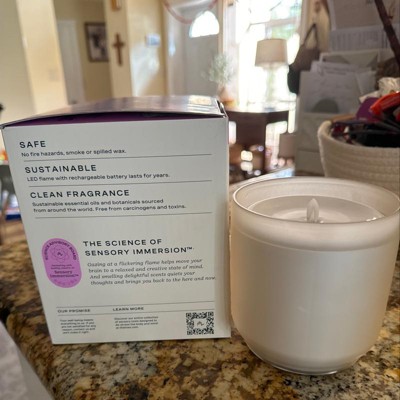 Lifelines Flameless Candle Diffuser - Frosted Glass Cream : Target