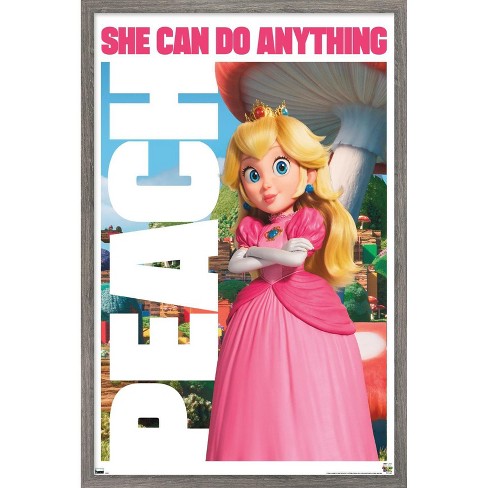 Trends International The Super Mario Bros. Movie - Peach Framed Wall ...