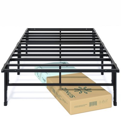 Twin Abel 14" Metal Platform Bed Frame Black - Zinus : Target