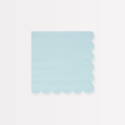 Meri Meri Summer Sky Blue Small Napkins (pack Of 16) : Target
