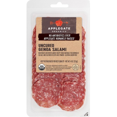 Applegate Organics Uncured Genoa Salami - 4oz : Target