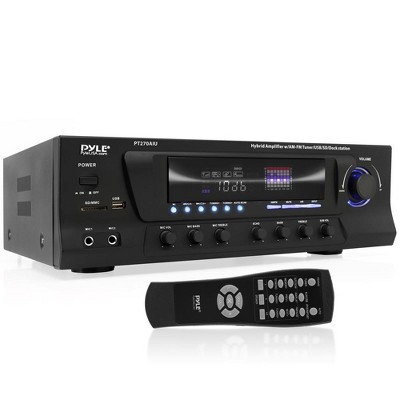 Pyle Home 300w Digital Stereo Receiver System Pt270aiu - Black : Target