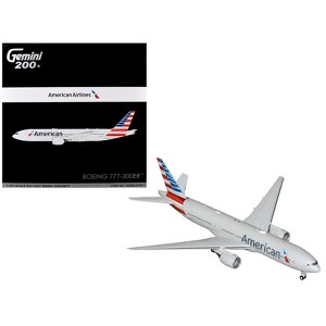 Boeing 777-200ER Commercial Aircraft "American Airlines" Silver with ...