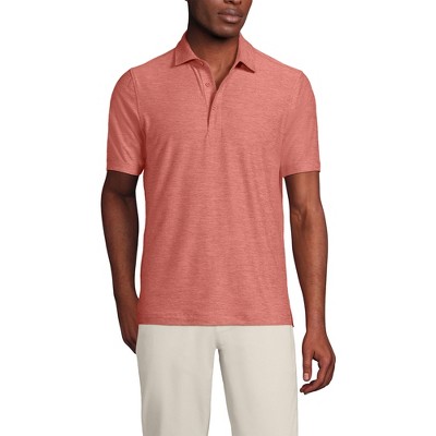 Lands' End Men's Short Sleeve Performance Pieced Yoke Hybrid Polo : Target