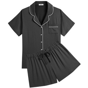 Ekouaer Womens Pajamas Set Soft Classic Notch Collar Bride Pjs Comfy ...
