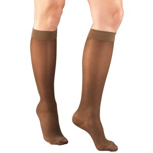Truform Sheer Compression Stockings, 15-20 mmHg, Women's Knee High ...