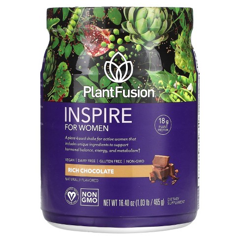 Plantfusion Inspire For Women, Rich Chocolate, 16.40 Oz (465 G) : Target