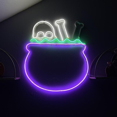 2022 Hide and Eek Neon Animated Light Up Halloween Cauldron - munimoro.gob.pe